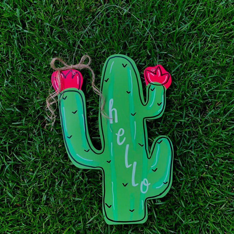 Cactus Door Hanger - Etsy