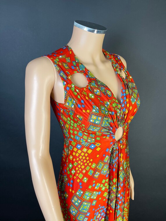 Gorgeous 1970s Sexy Maxi Dress Gem