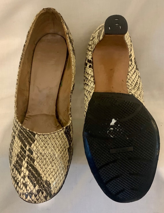 1940s Faux python pumps - Gem