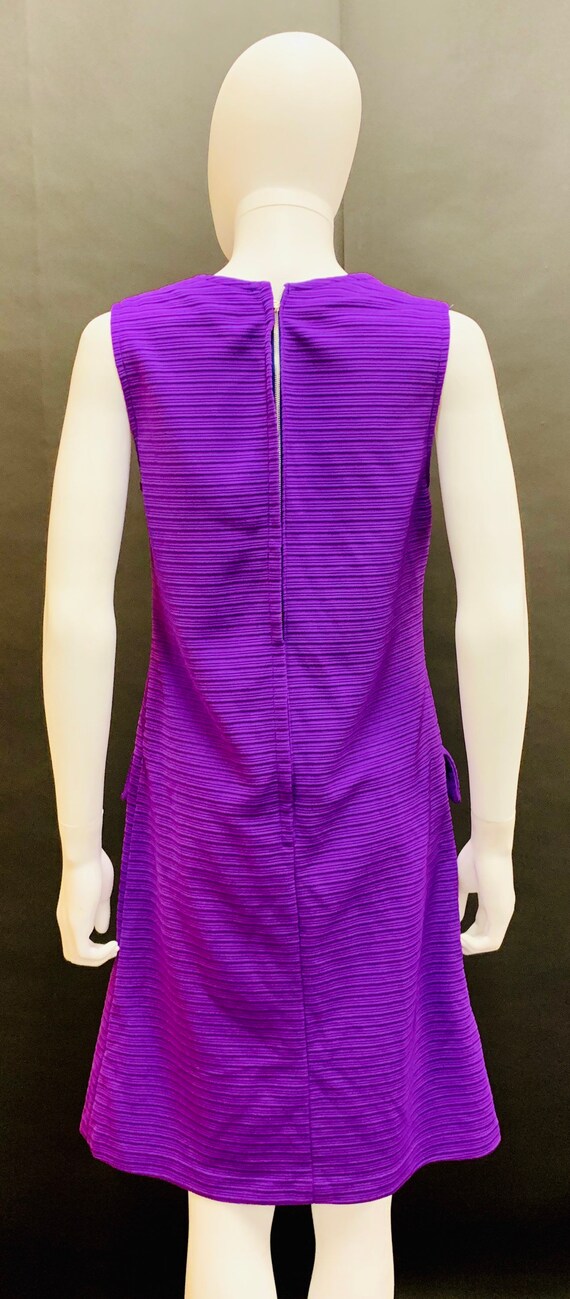 1960’s purple crimplene slip mod day dress - Gem