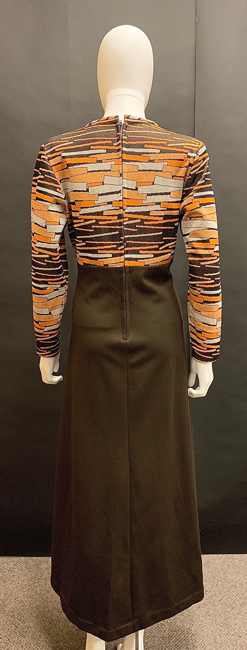 Volup Late 60s Crimplene Maxi | Etsy