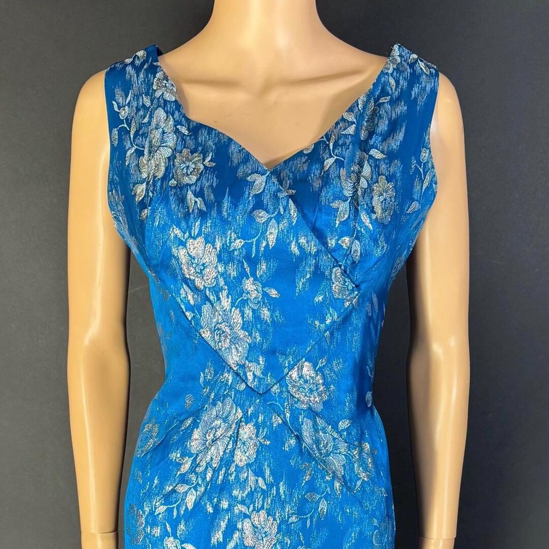 Absolutely Stunning Late 1950s Volup Brocade Party Dress (40” Bust) - Etsy