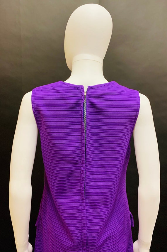 1960’s purple crimplene slip mod day dress - Gem