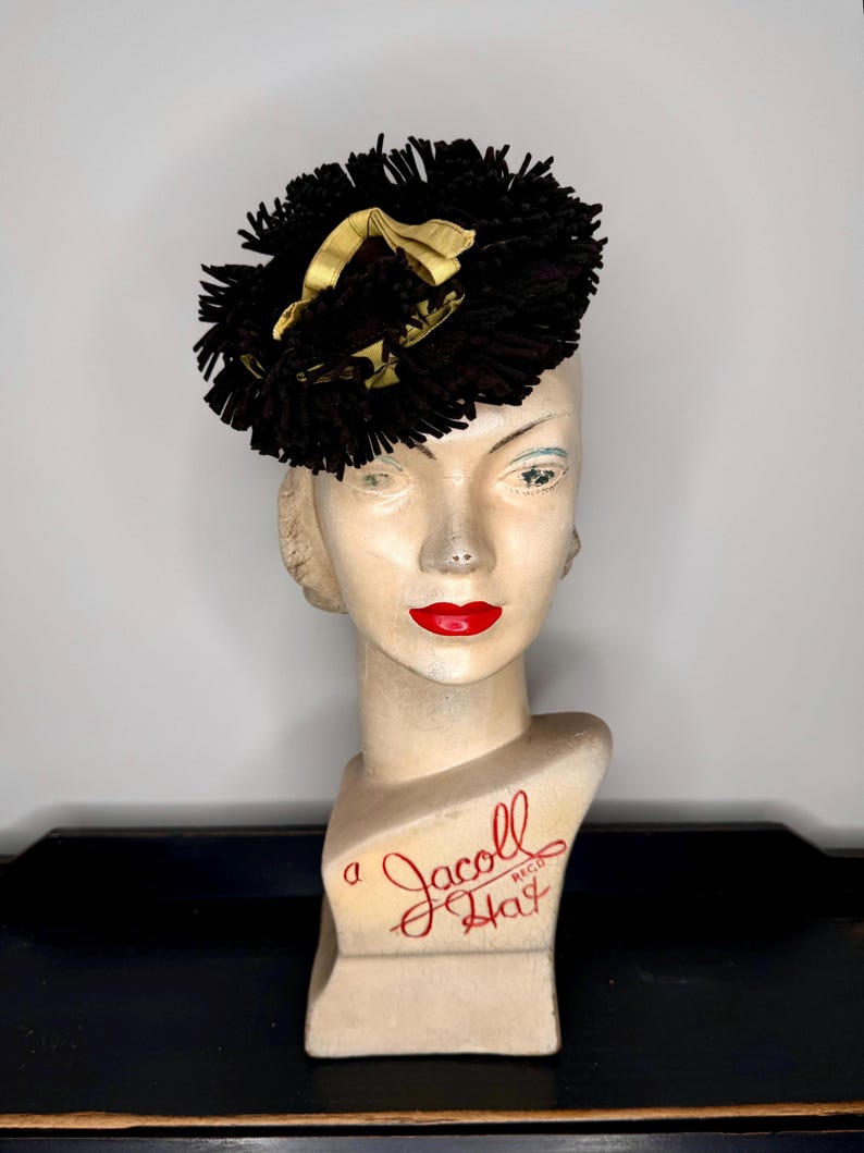 Adorable 1940’s Colourblock Tilt Hat - Etsy