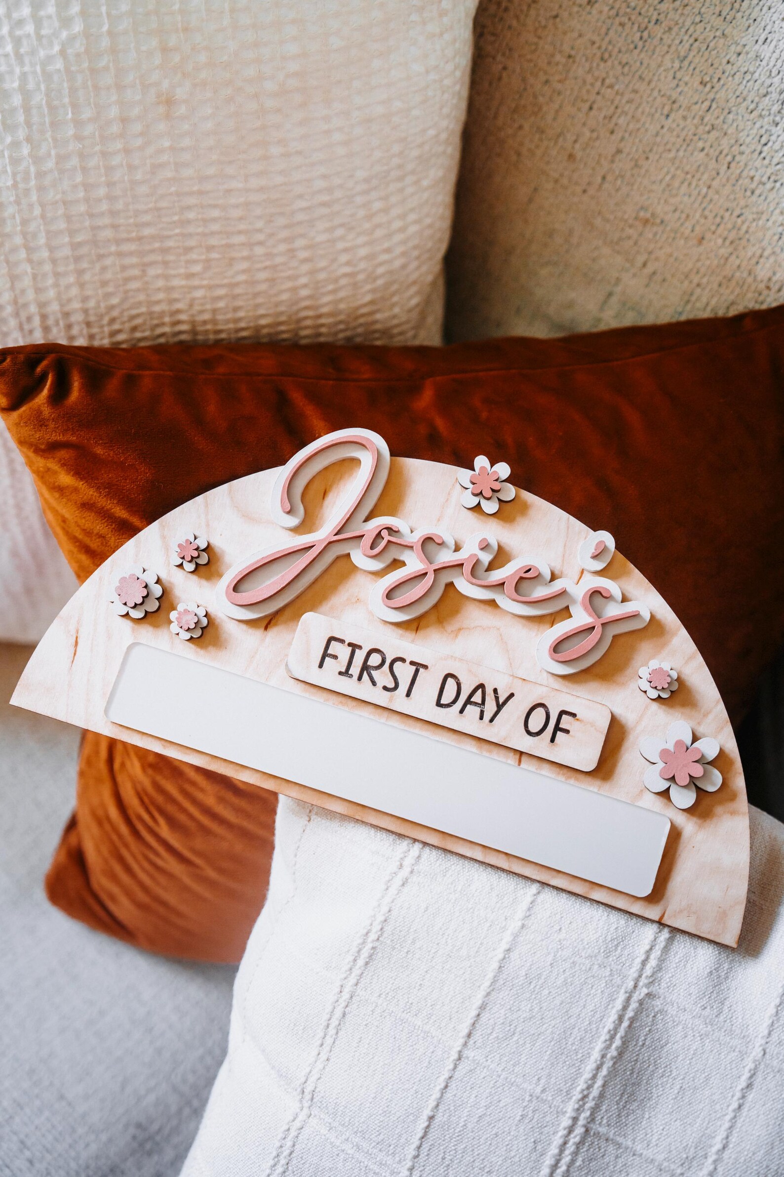 First Day of School Sign, Kids Photo Prop, Children Reusable Dry Erase ...