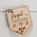 Personalized Baby Name Sign: Laser Engraved Birch Wood Birth Stats - Etsy