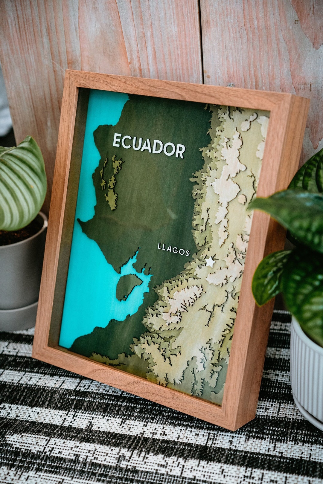 Custom Laser Cut 3D Wooden Topology Map of Anywhere or Any City Around ...