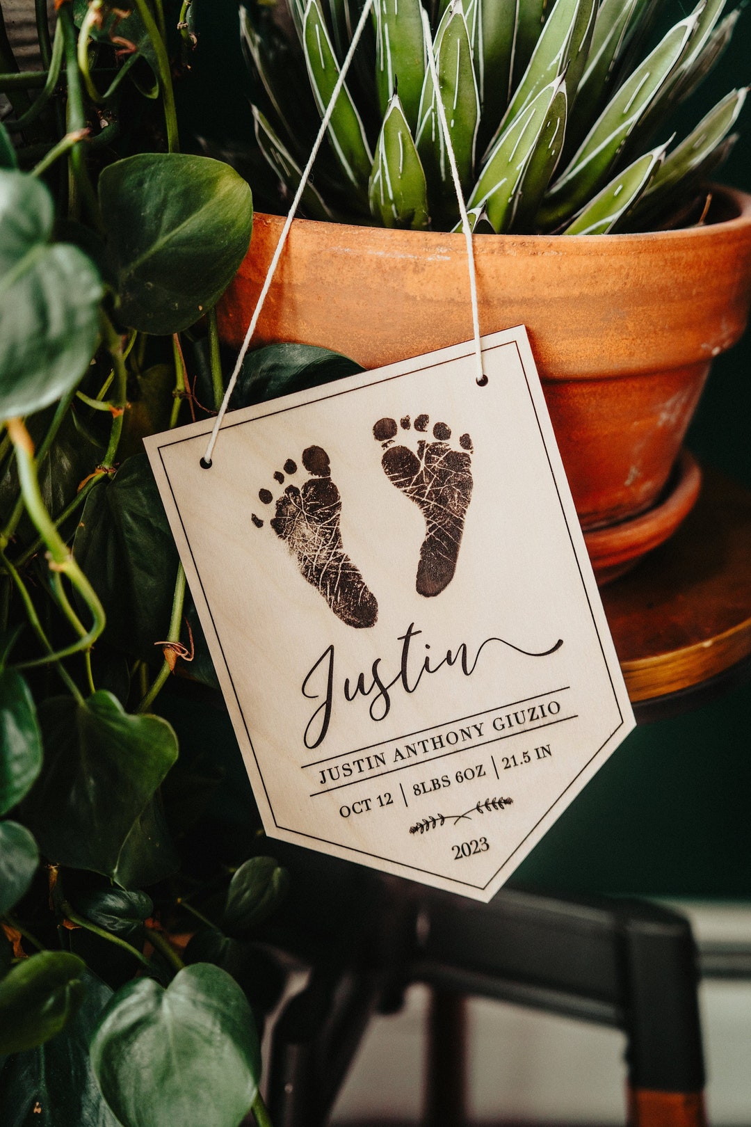 Baby Birth Stat Sign, Baby Birth Info Sign, Baby Name Announcement Sign ...