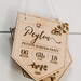 Personalized Baby Name Sign: Laser Engraved Birch Wood Birth Stats - Etsy