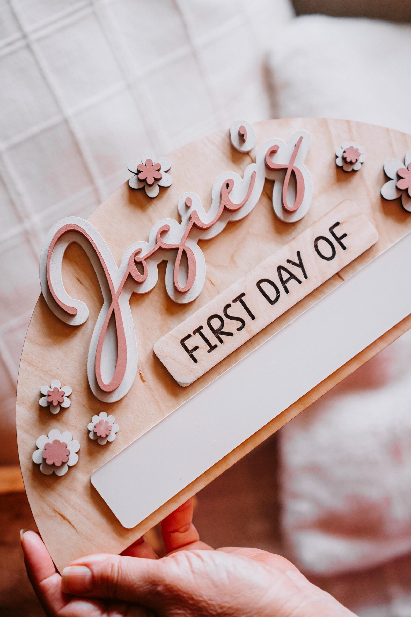 First Day of School Sign, Kids Photo Prop, Children Reusable Dry Erase ...