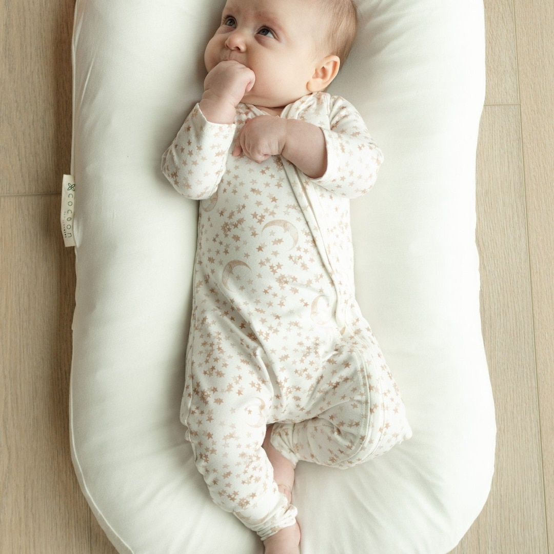 Moon & Star Organic Cotton Baby Zipper Outfit: Gender Neutral - Etsy