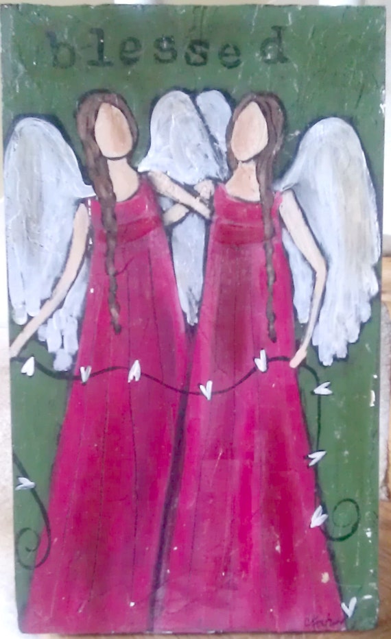 Blessed :original Acrylic on Wood Painting - Etsy