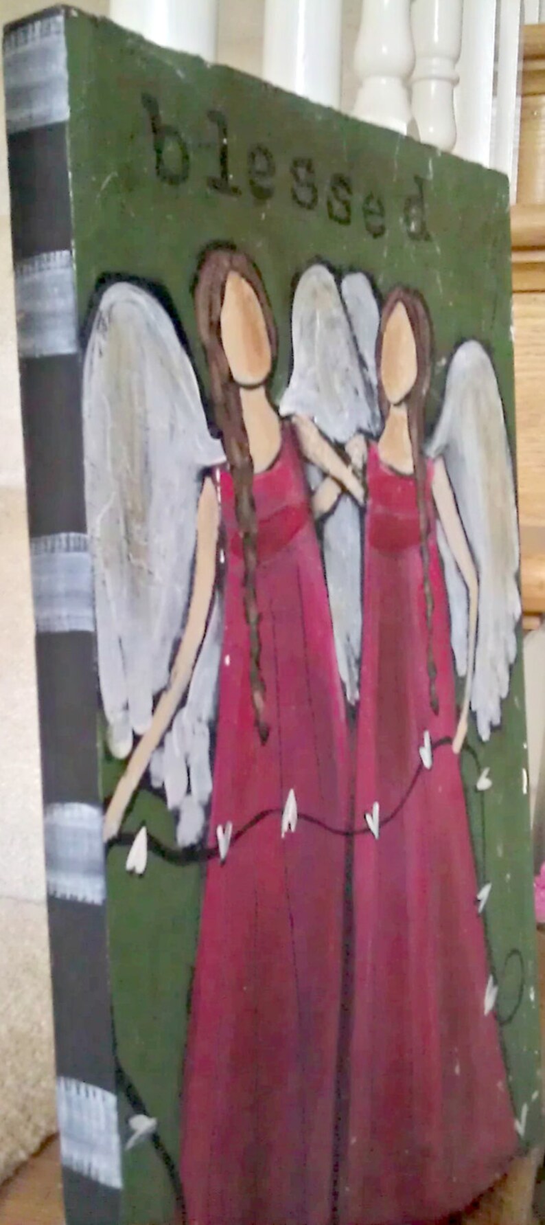 Blessed :original Acrylic on Wood Painting - Etsy