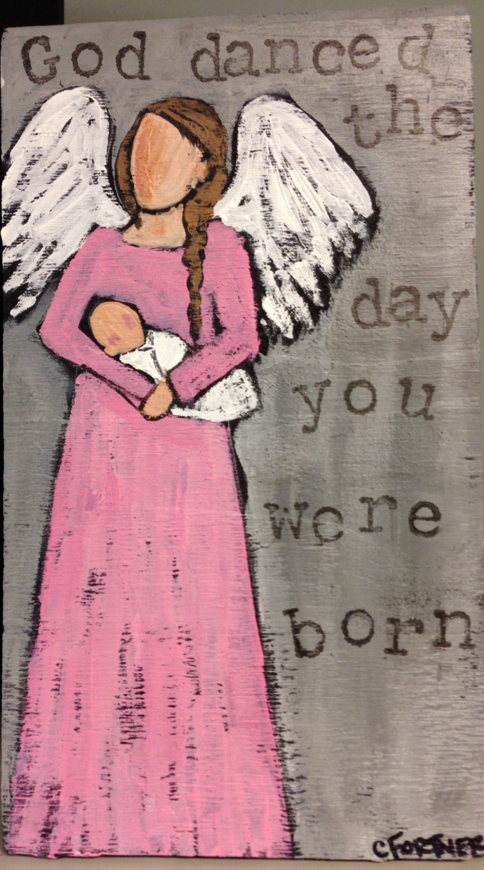 God Danced the Day You Were Born :original Acrylic on Wood Painting - Etsy