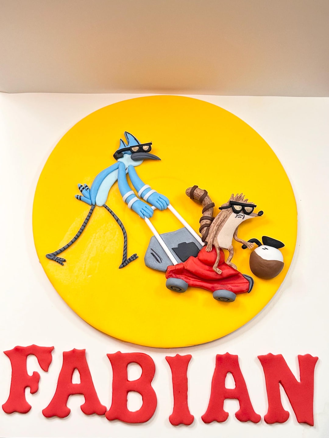 2D Regular Show Fondant Cake Topper – Handmade, Unique & Classic ...