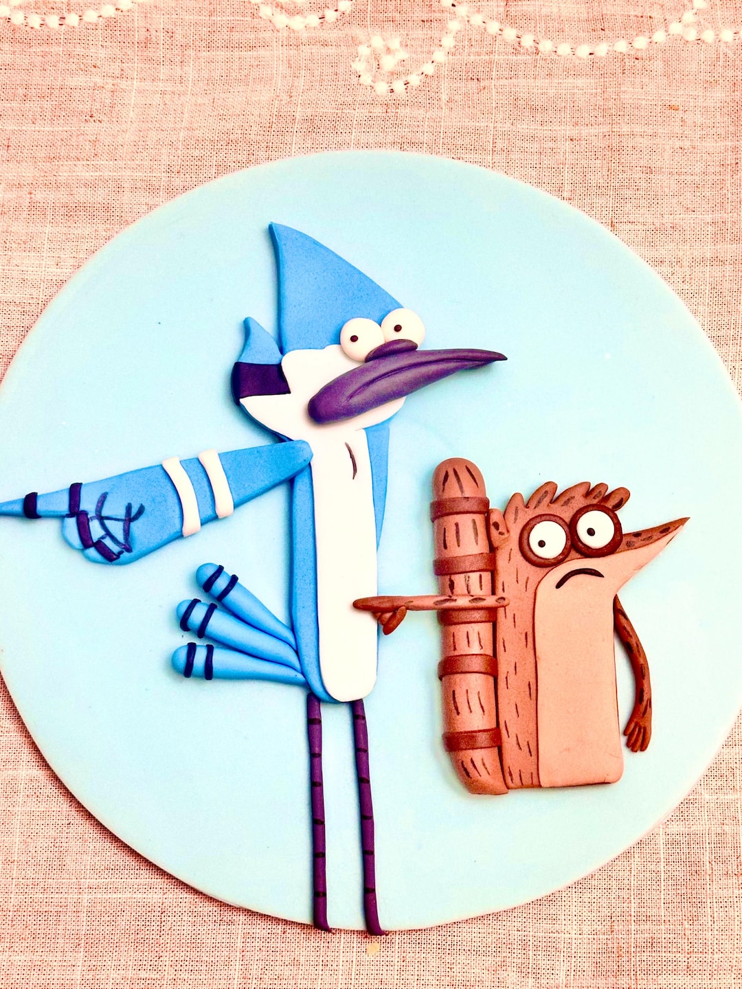 NEW! 2D Mordecai and Rigby Regular Show Fondant Toppers - Unforgettable ...