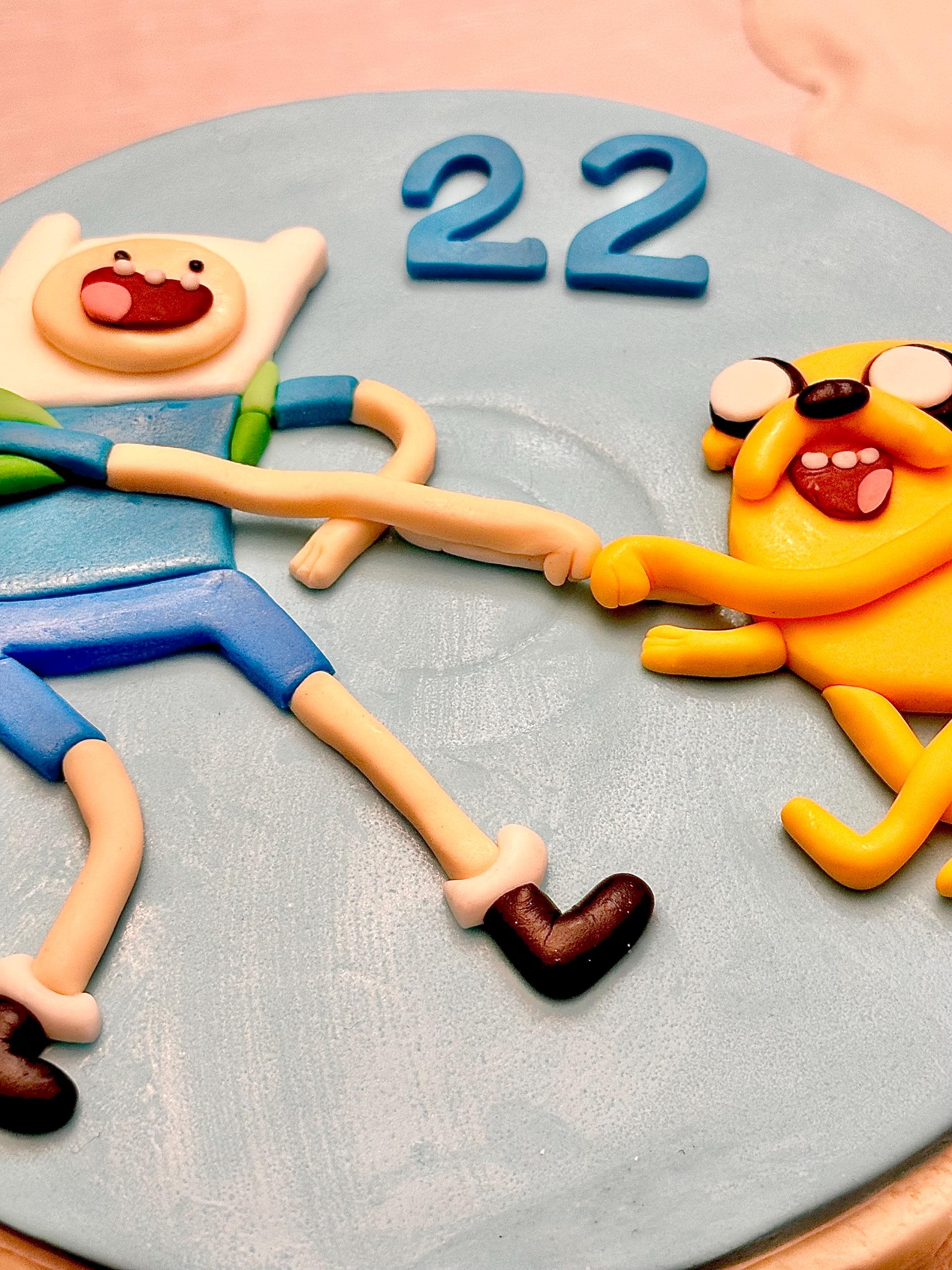 2D Adventure Time With Finn & Jake Cake Fondant Topper - Unique and ...