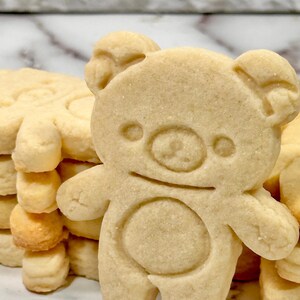 Plain Rilakkuma and Korilakkuma Sugar Cookies - No Royal Icing or ...