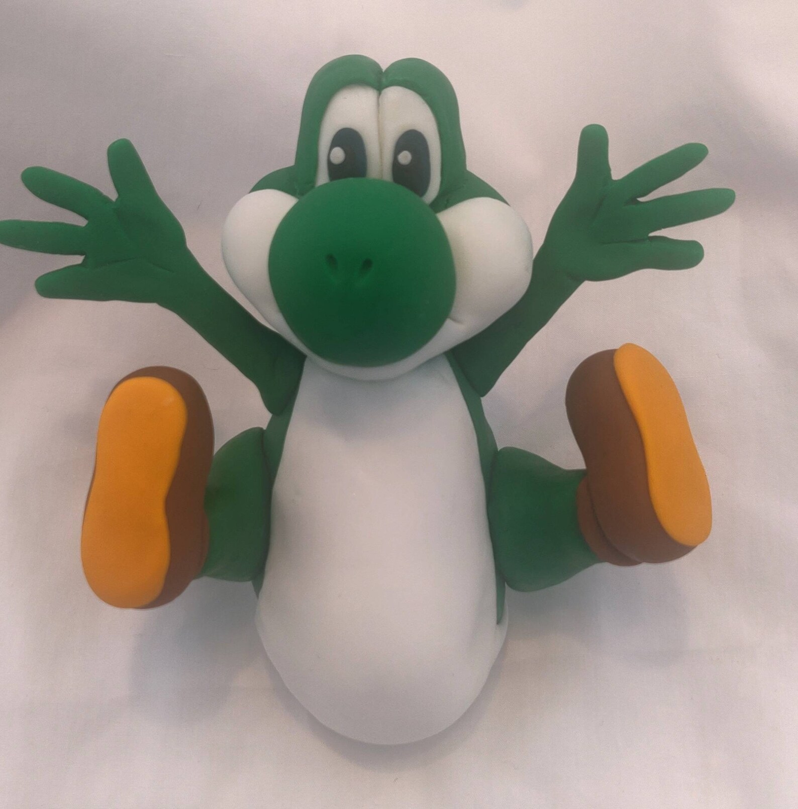 3D Yoshi Jumping Fondant Topper. 5" Tall. - Etsy