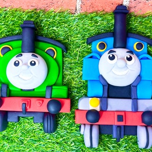 2D Thomas Fondant Topper With 3D Effects. - Etsy