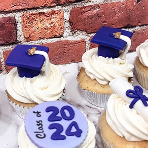 Graduation Cupcake Fondant Toppers. Great to Decorate Your Cupcakes on ...