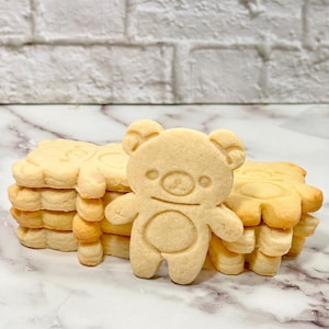 Plain Rilakkuma and Korilakkuma Sugar Cookies - No Royal Icing or ...