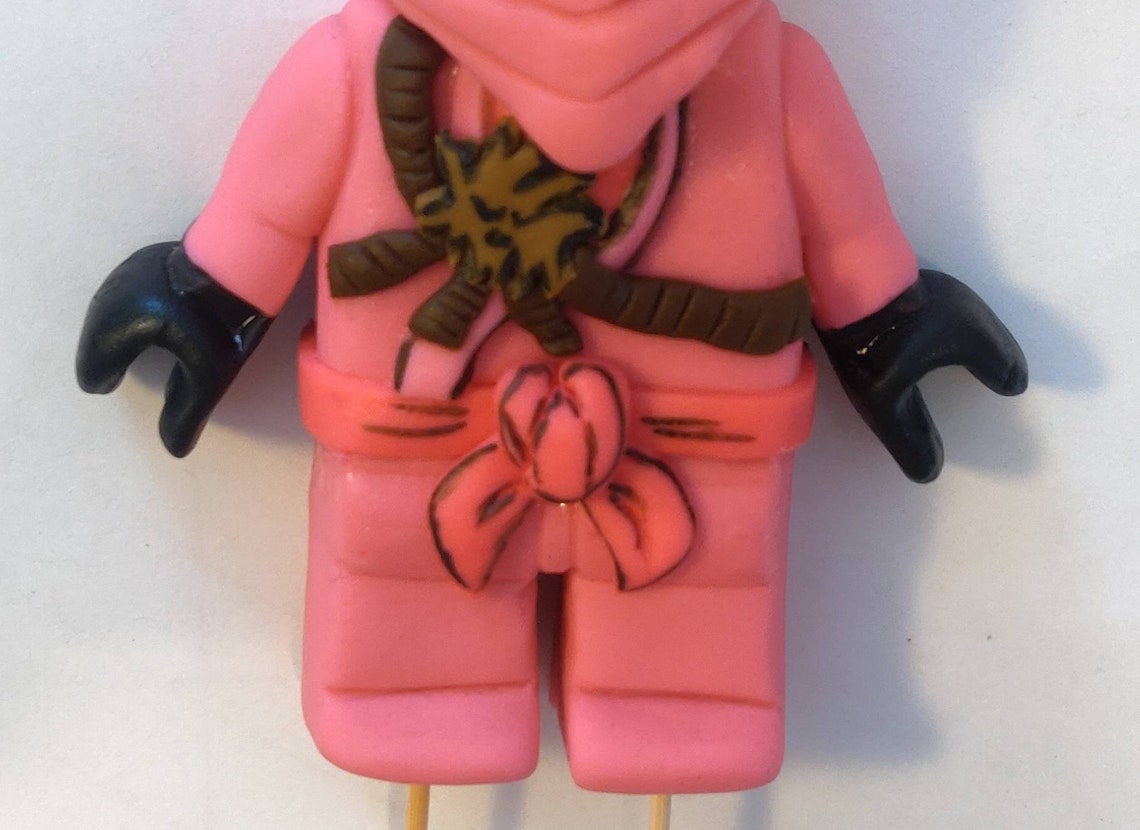 3D Sensei Wu and Pink Zane Ninjago Fondant toppers | Etsy