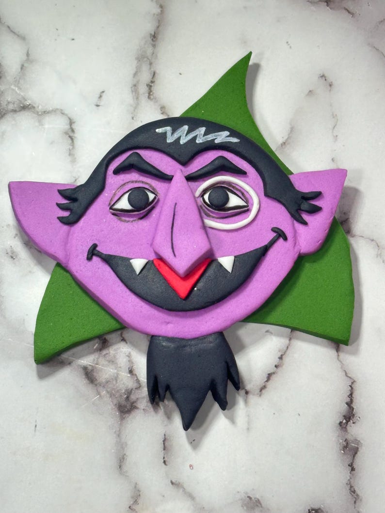 2D Elmo, Cookie Monster, Abby & More – Handmade Fondant Toppers ...