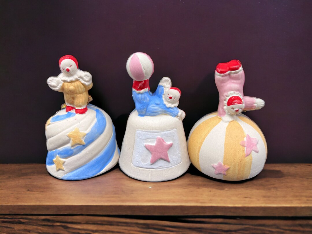 Set Three Clown Bells, Mid Century UCTCI Japan Import - Etsy