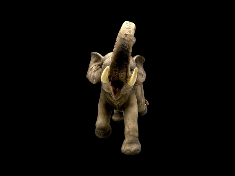 Elephant Figurine, Andrea by Sadek, Realistic 7994, Japan - Etsy