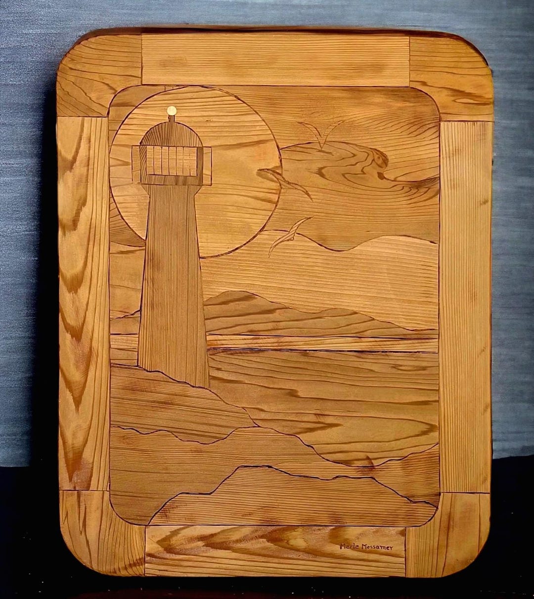 Handcrafted Wooden Lighthouse Plaque: Beach Ocean Wall Art - Etsy