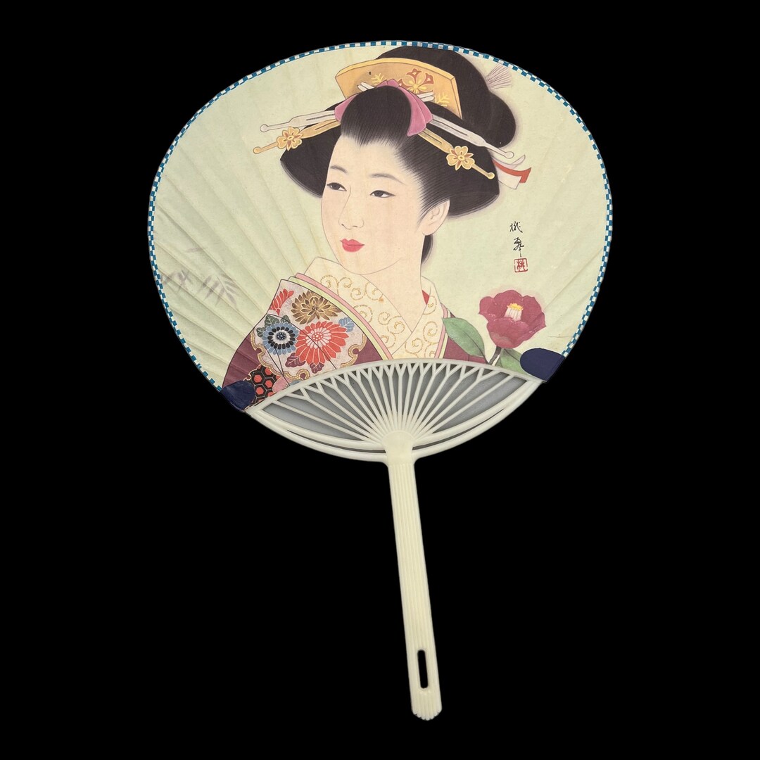 Traditional Japanese Art Fan - Etsy