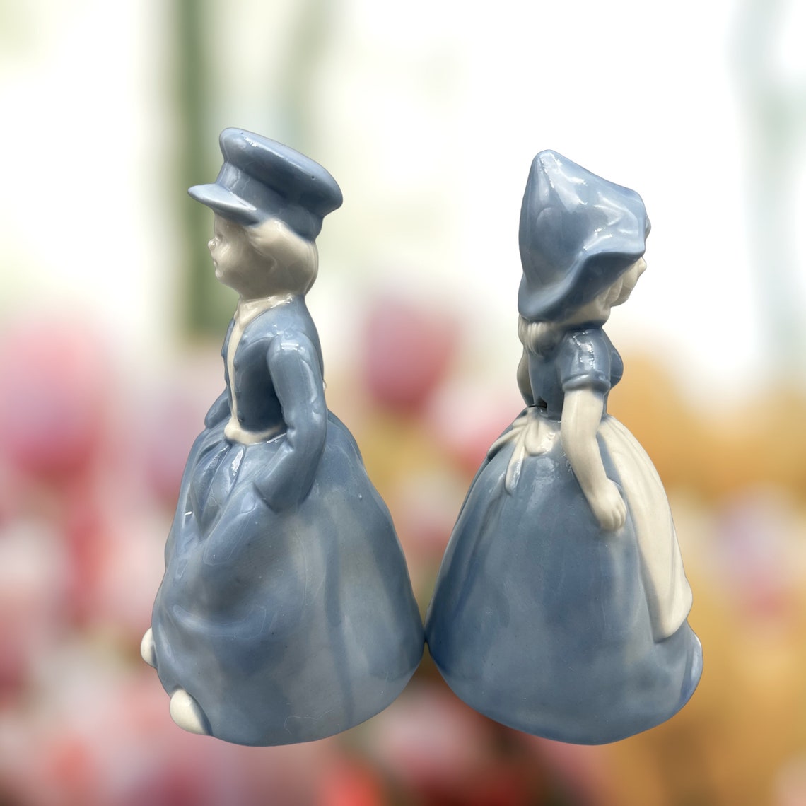 Dutch Couple Bell Figurines, Blue and White, Mid Century, Price ...