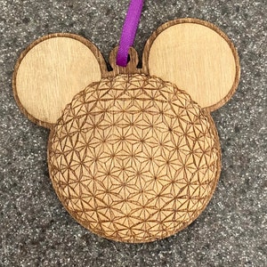Mickey Mouse Epcot Ornament - Etsy