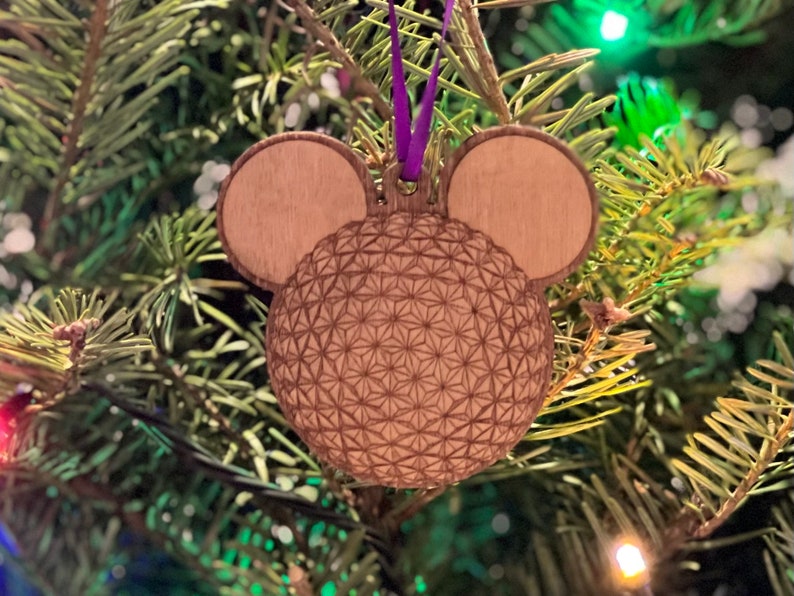 Mickey Mouse Epcot Ornament | Etsy