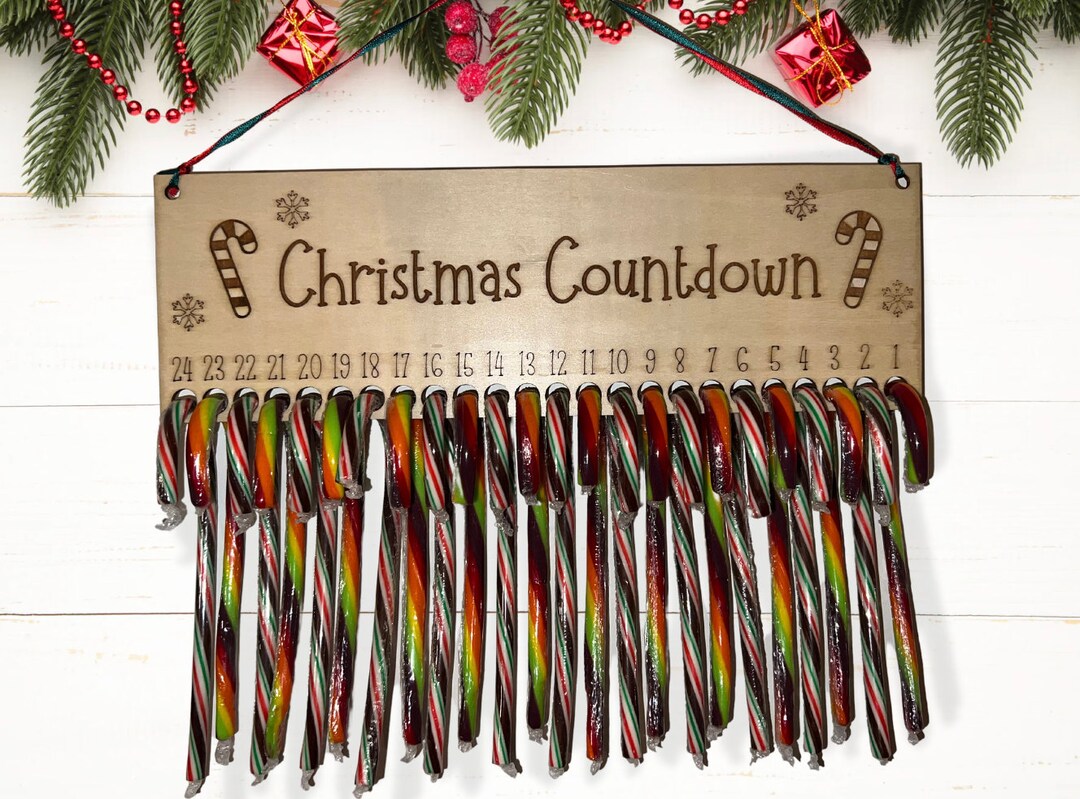 Candy Cane Christmas Countdown - Etsy