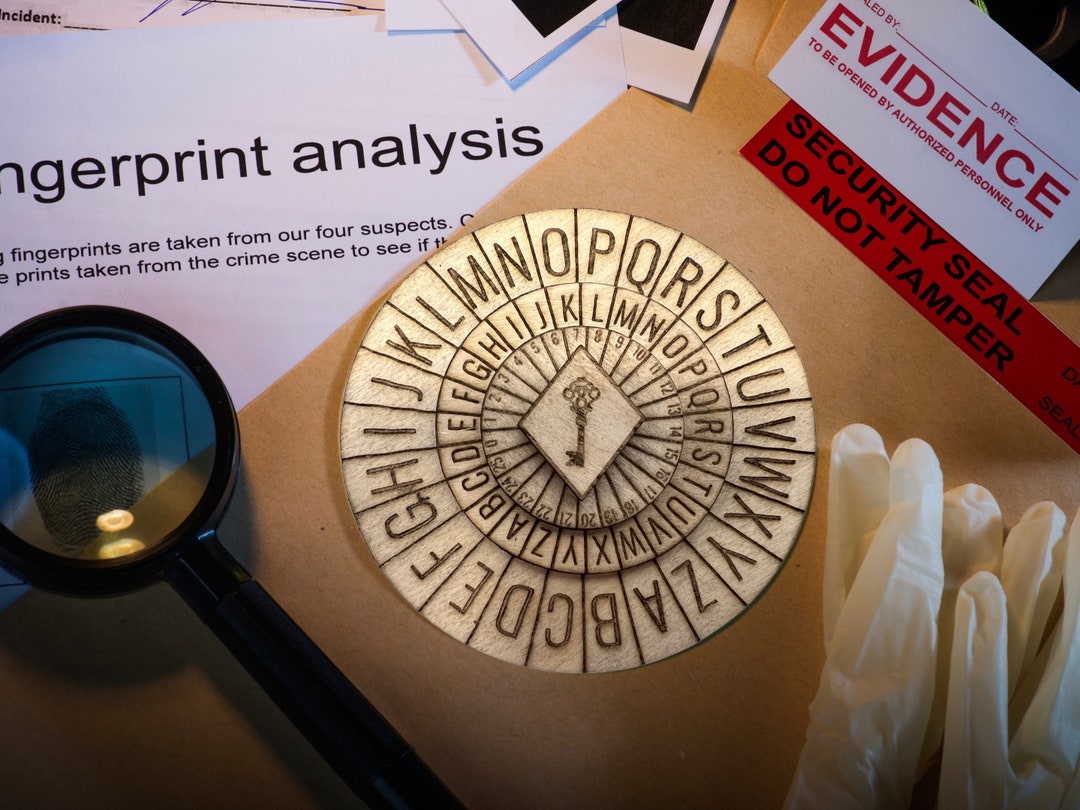 Murder Mystery Decoder Cipher Wheel - Etsy