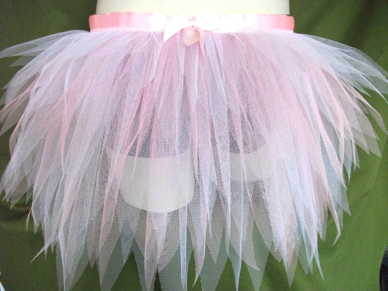 Ladies Adult White Pale Pink Half Tutu Bustle Net Over Skirt - Etsy