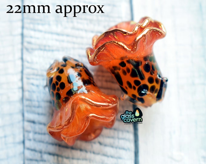 Tangie/frit Bell Flower & Optional Head Pin Set - Etsy