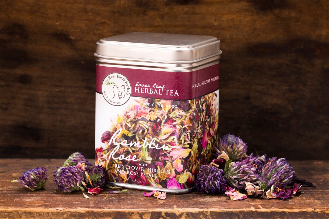 Red Clover Loose Leaf Tea Herbal Ramblin' Rose Tea With - Etsy