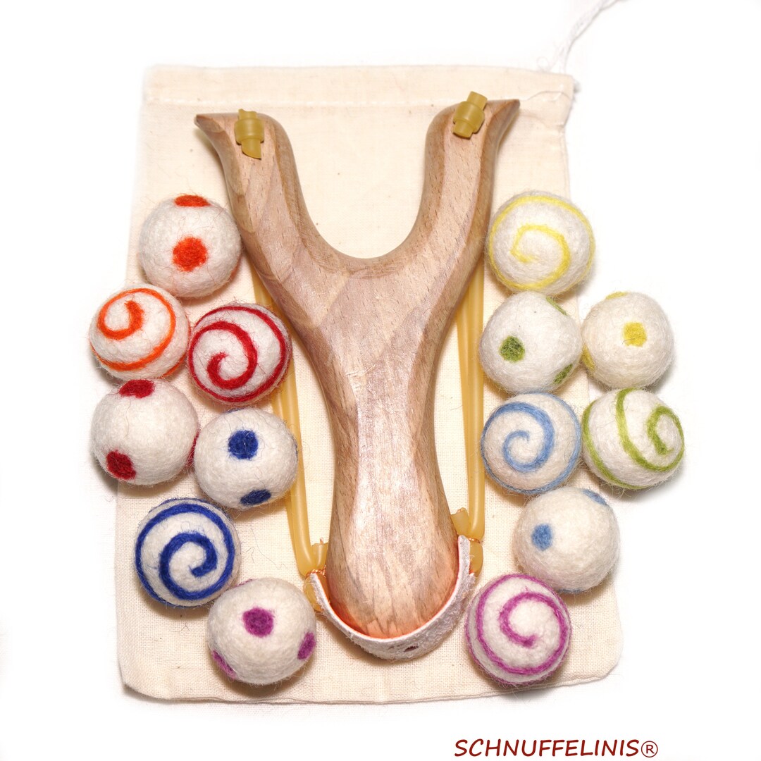 Slingshot Bachelor Party, Wood Slingshot Men Felt Ball Fun Set, Gift ...