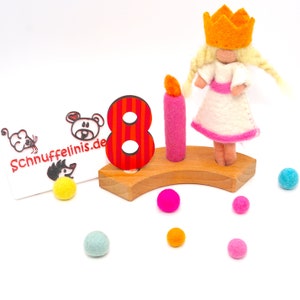 Birthday Plug Girl, Birthday Child Felt Plug, Birthday Rings Plug ...