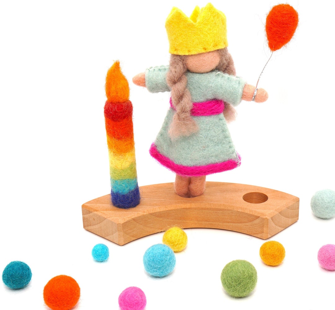 Birthday Plug Girl, Birthday Child Felt Plug, Birthday Rings Plug ...