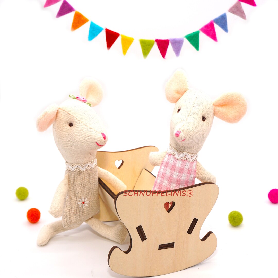 Miniature Baby Cradle Mouse Baby Crib, Mini Cradle Mice Bed, Crib for ...