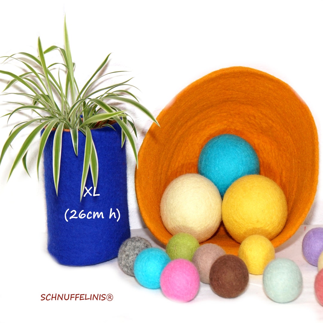Felt Vase Upcycling Gifts, Schnuffelinis Wool Felted Vase, Gifts for ...