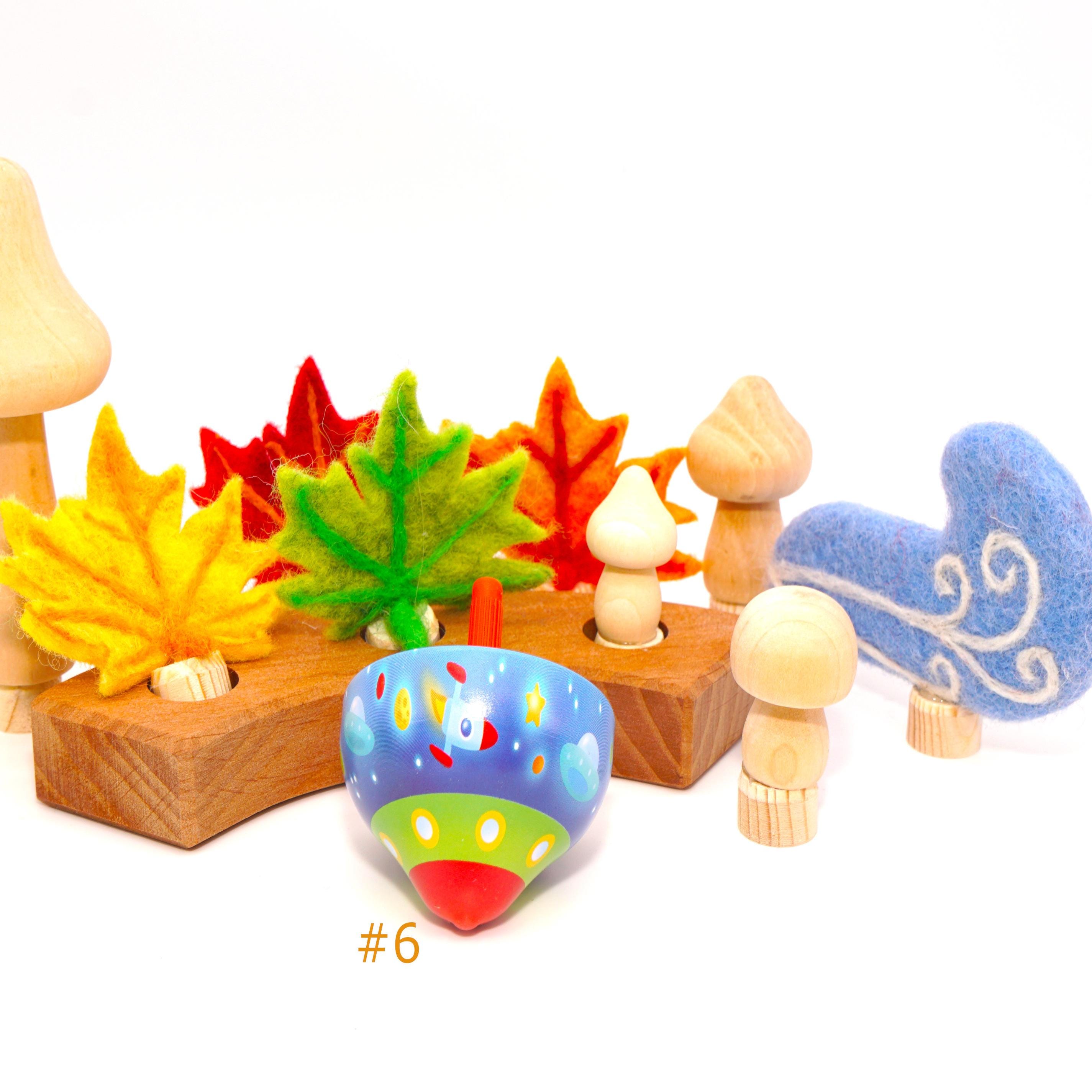 Felt Wooden Ring Felt Leaves Plug, Wind Weather & Wooden Mushrooms ...