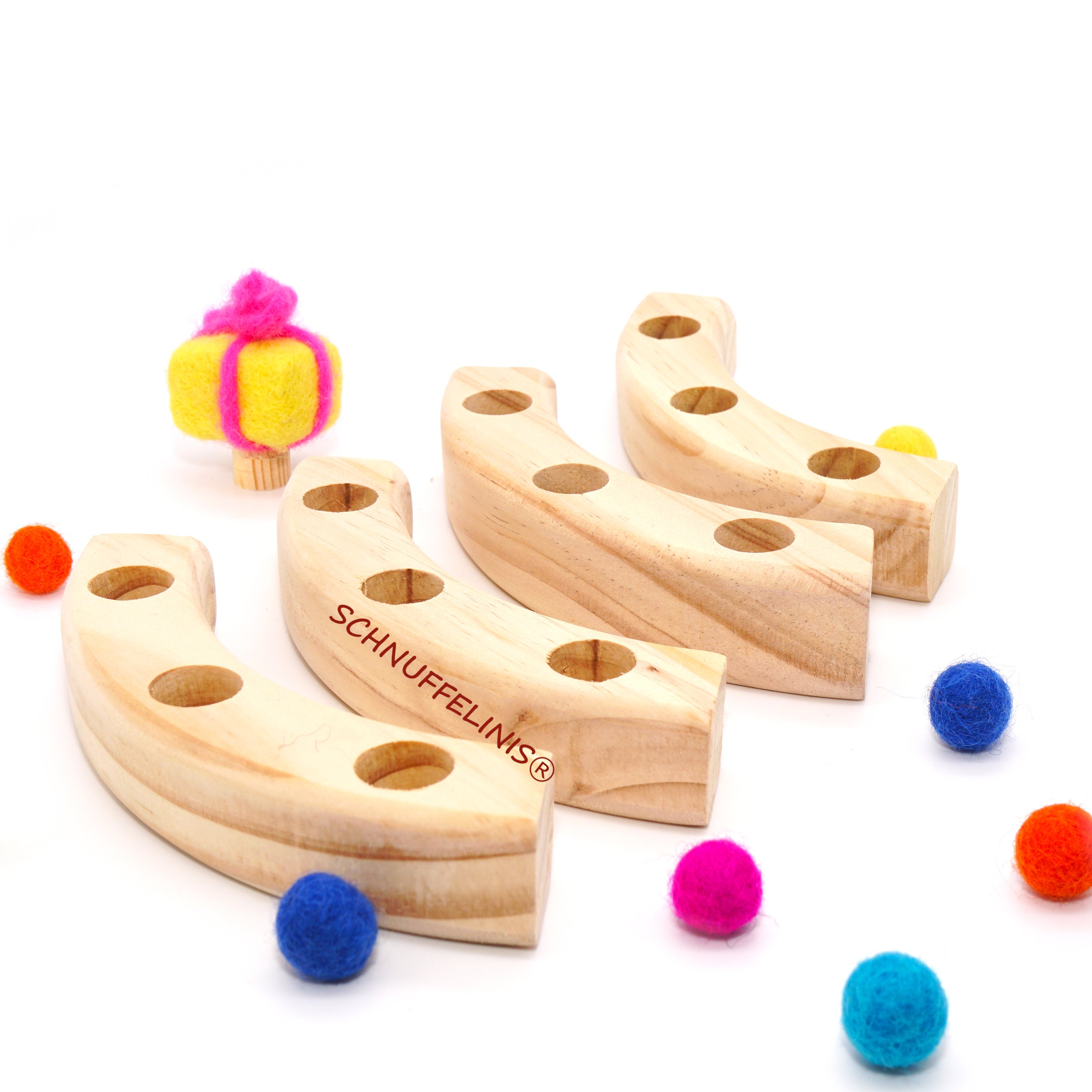 Felt Wooden Ring Felt Leaves Plug, Wind Weather & Wooden Mushrooms ...