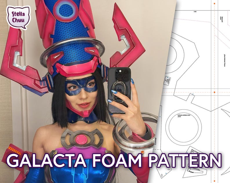 Galacta Inspired Cosplay Pattern For Eva Foam Etsy 2941