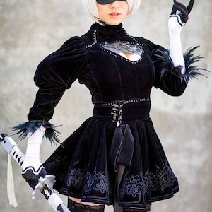 2B Nier Automata SIZE SMALL Instructional Sewing Pattern Bodice & Skirt ...