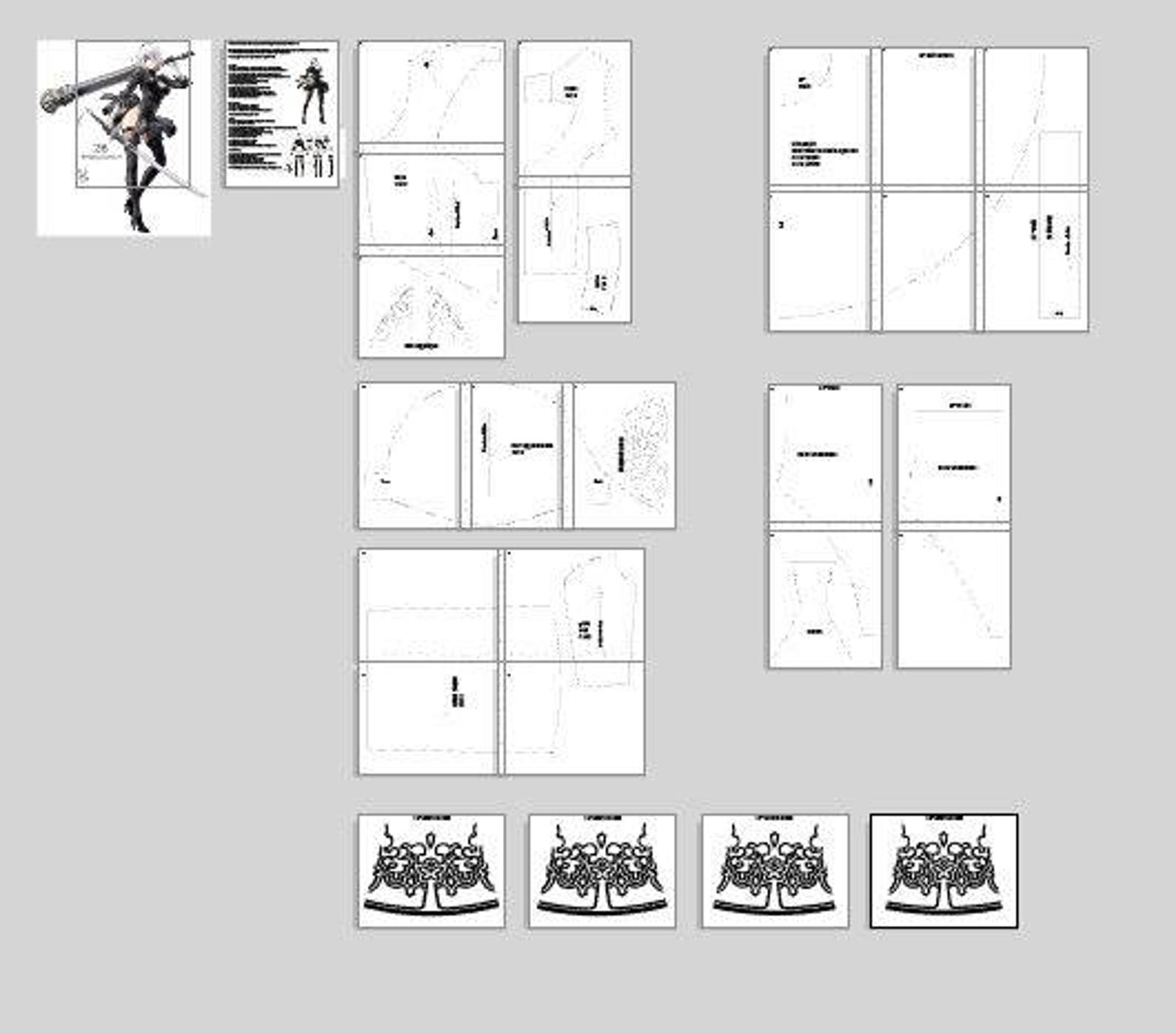 2B Nier Automata SIZE SMALL Instructional Sewing Pattern - Etsy